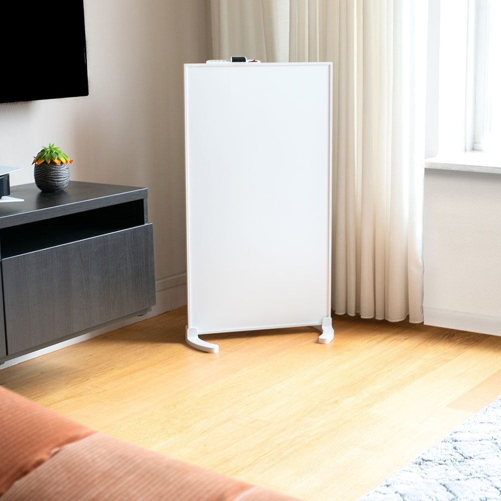 Höffmayr slim infrarood paneel met wifi 480 watt carbon crystal wit 90