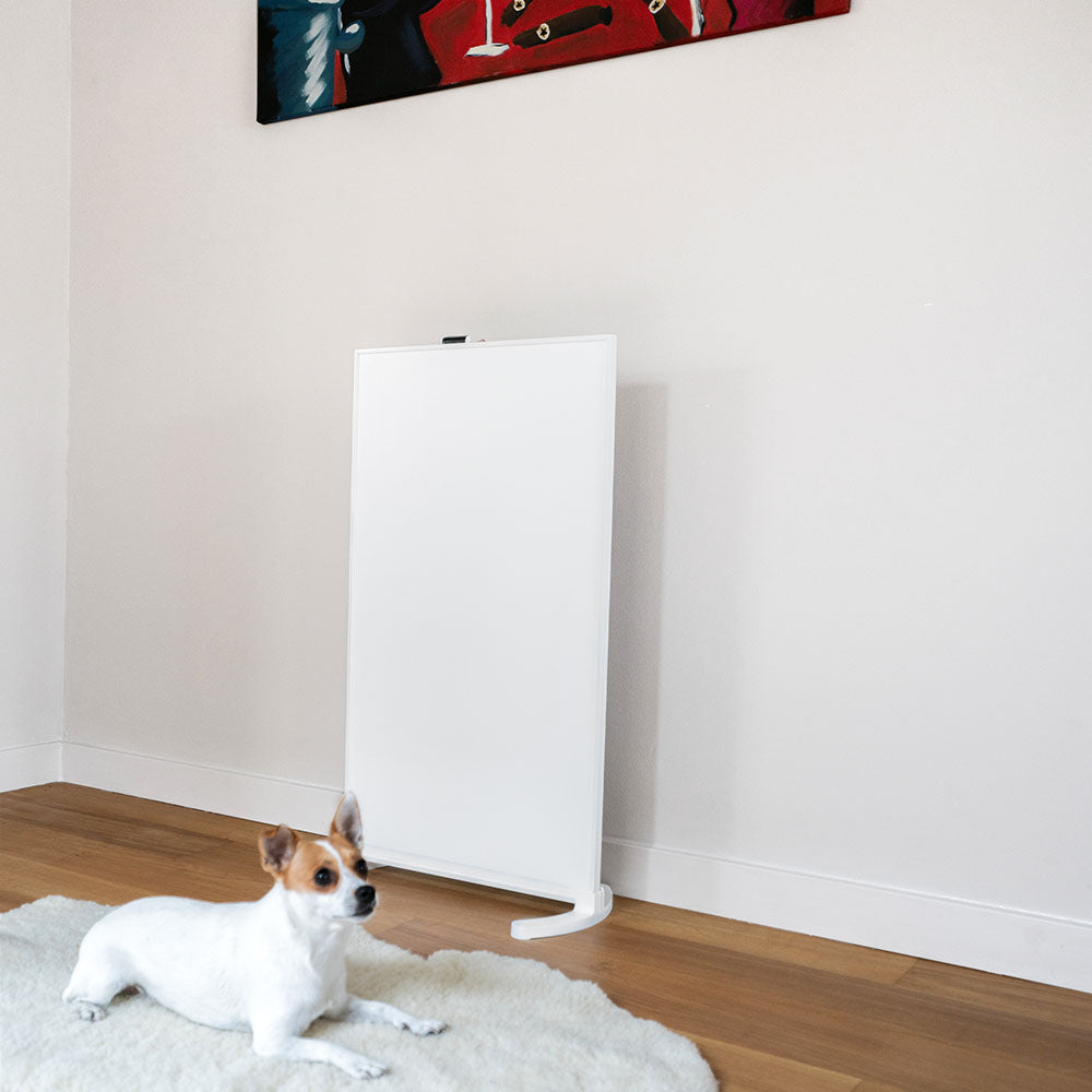 Höffmayr slim infrarood paneel met wifi 480 watt carbon crystal wit 90